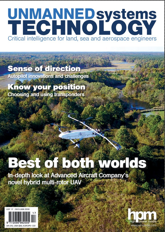 Cover Story in Unmanned Systems Technology Magazine | Advanced Aircraft ...